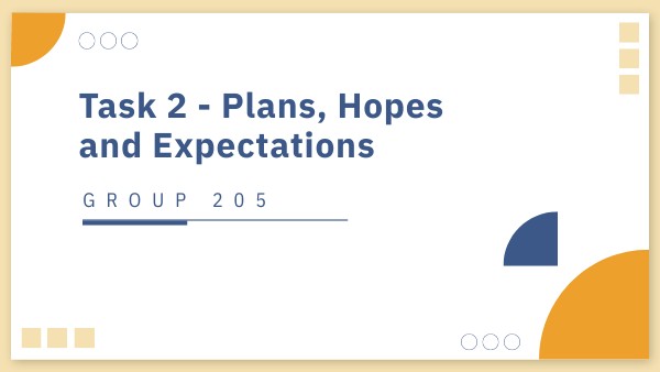 Task 2 - Plans, Hopes and Expectations_Group 205 | Genially