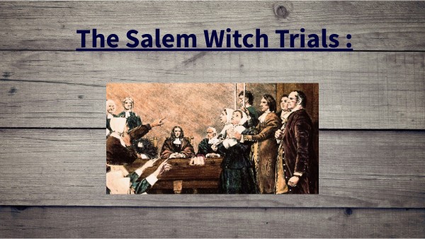 Salem witch trials | Genially