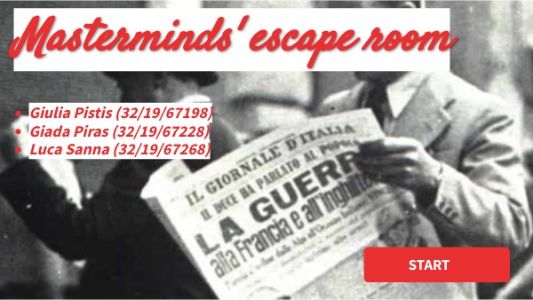 WWII Escape Room | Genially