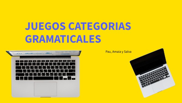 Juegos categorías gramaticales