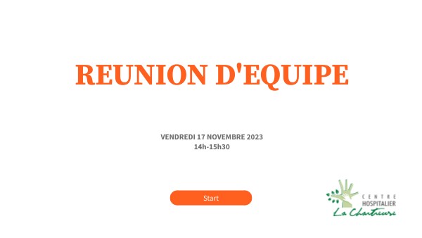 Réunion d'équipe | Genially