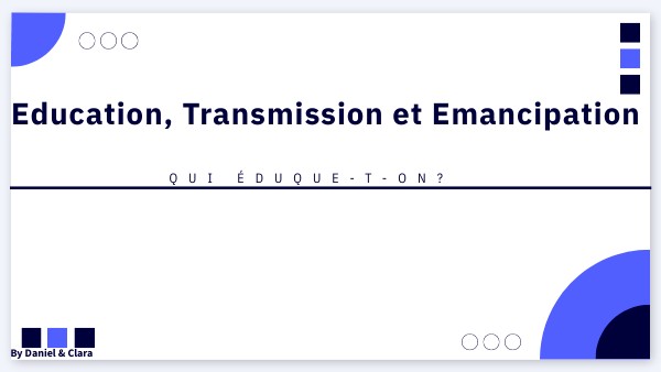 Copie - Qui éduque-t-on