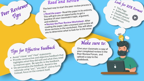 Peer Review Tips | Genially