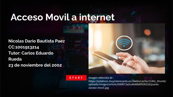 Acceso móvil a internet