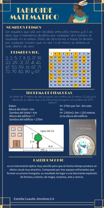 Tabloide matematico | Genially