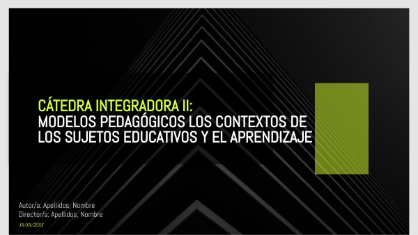 PRESENTACION CATEDRA II