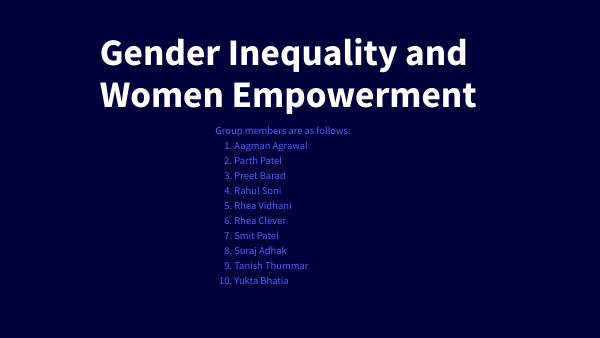 Gender Equality | Genially