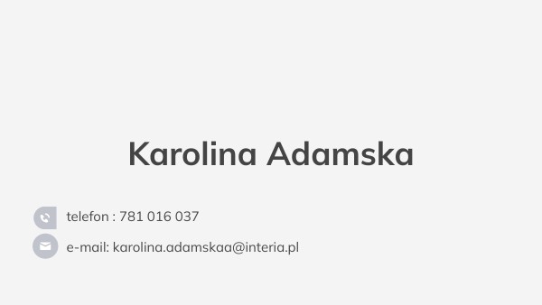 CV Karolina Adamska | Genially
