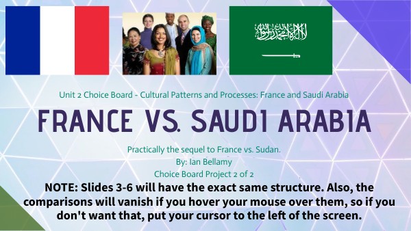 Unit 2 - Culture: France and Saudi Arabia (2 of 2) | Genially