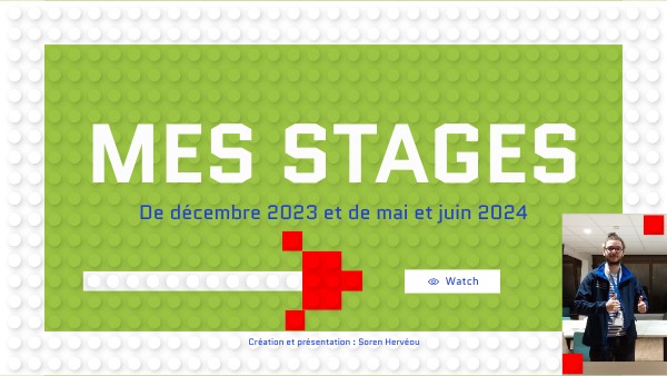 Mes stages brique par brique Soren.H