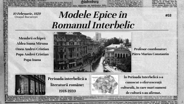 Modele Epice în Romanul Interbelic | Genially