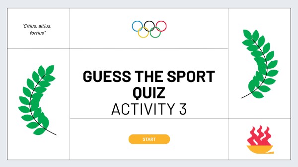 ACTIVITY 3: GUESS THE SPORT | Genially