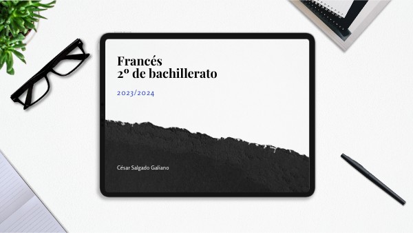 Presentación francés 2º BACH