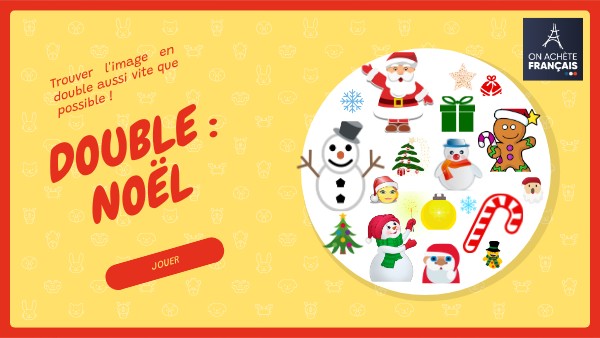 Jeu des doubles Noël | Genially