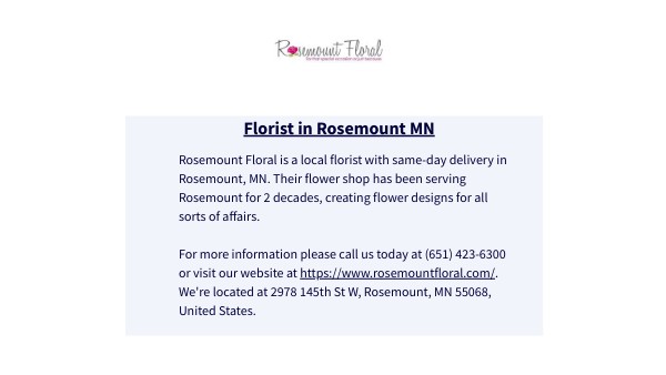 Rosemount Floral | Genially