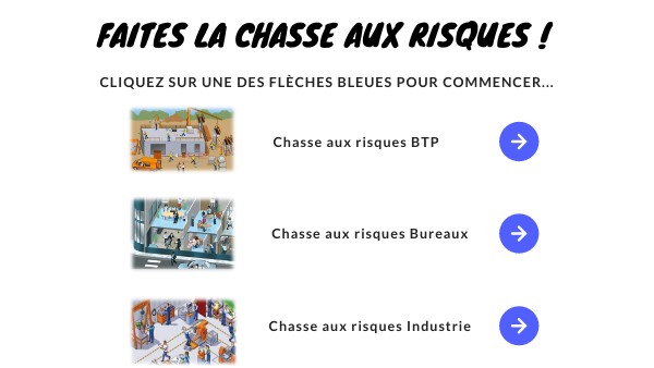 Chasses aux risques (BTP - Bureaux - Industrie) | Genially