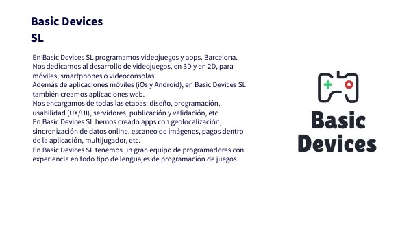 Basic Devices SL | Genially