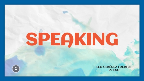 PRESENTACIÓN SPEAKING
