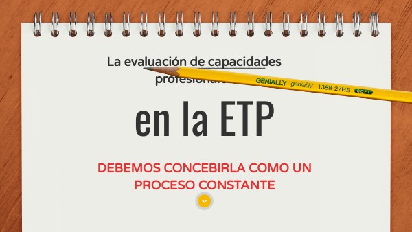EVALUACION EN ETP | Genially