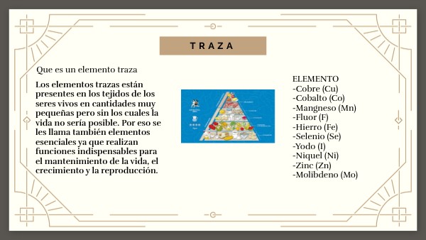Elementos Traza | Genially