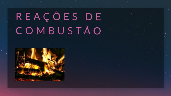 reações de combustão