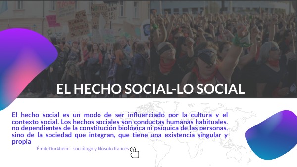 El hecho social-lo social | Genially