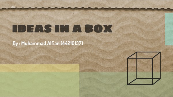 Ideas in a box | Genially