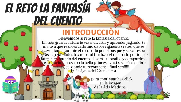 GAMIFICACIÒN EL RETO DE LA FANTASÌA DEL CUENTO