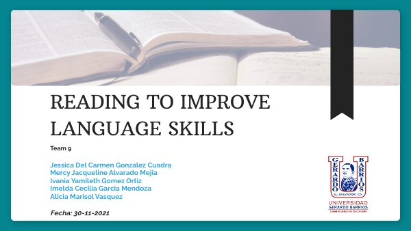 Reading to improve lenguage skills