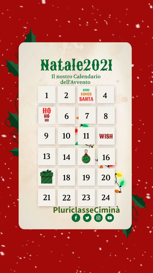 Calendario dell'avvento -Pluriclasse di Ciminà