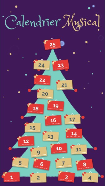 Calendrier de l'avent musical | Genially