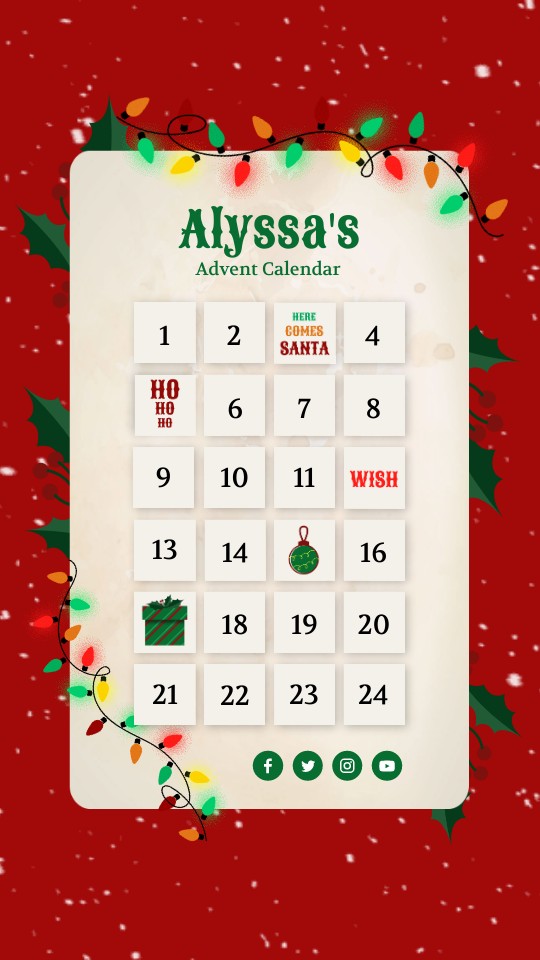 ADVENT CALENDAR POST | Genially