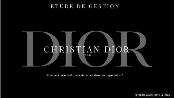 Dior présentation | Genially