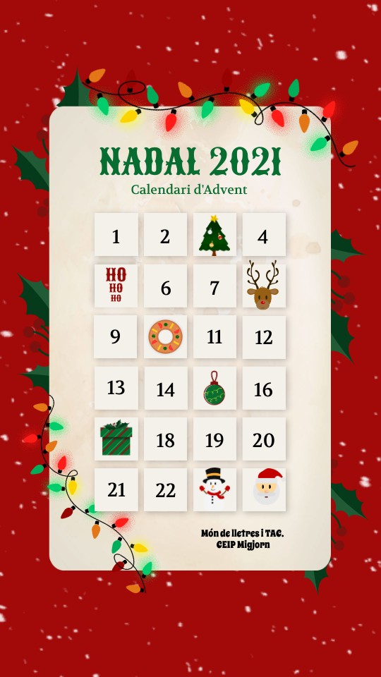 CALENDARI ADVENT 2021 | Genially