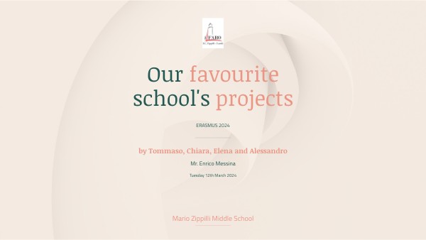 Our favourite school's projects - Erasmus 2024 | Genially