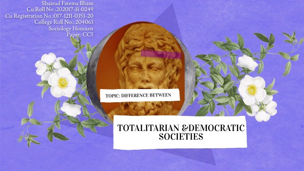 Difference Between Totalitarian & Democratic society. | Genially