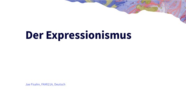 Der Expressionismus