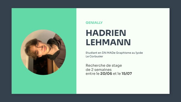 CV_Genially_Lehmann Hadrien | Genially