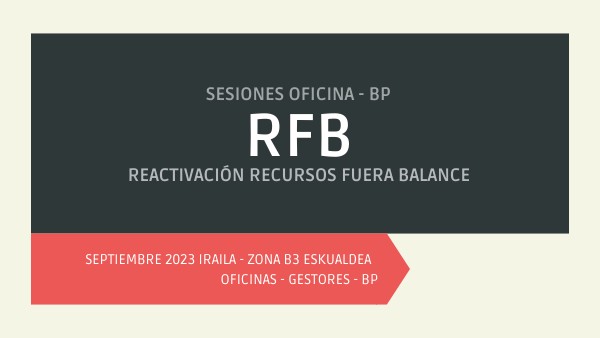 REACTIVACIÓN RFB