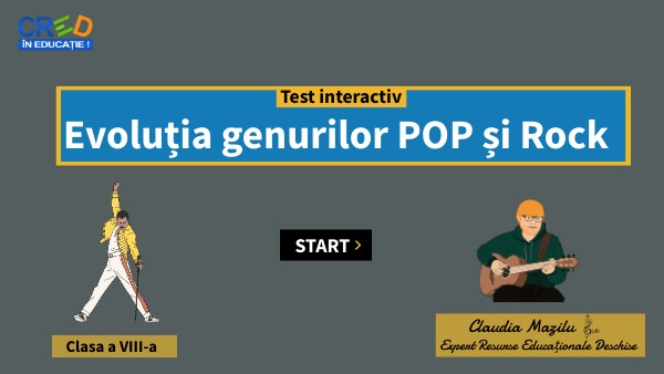 Evoluția genurilor POP și ROCK | Genially
