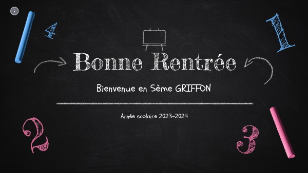 Diaporama rentrée PP 5e | Genially