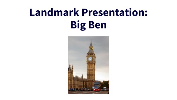 Big Ben Presentation | Genially