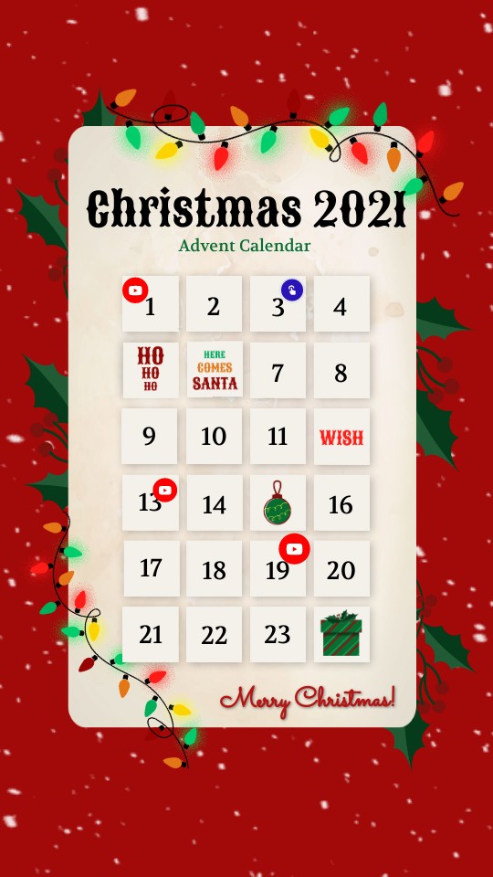 ADVENT CALENDAR 2021 - 9.E | Genially