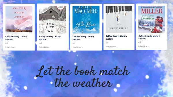 Books that match the weather | Genially
