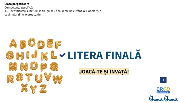Litera finală | Genially