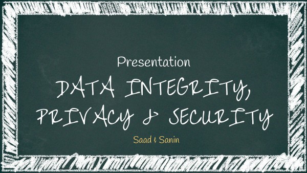 data integrity, privacy and security