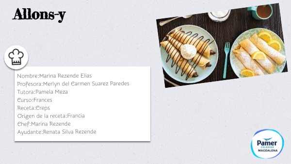 Proyecto de Frances Receta | Genially