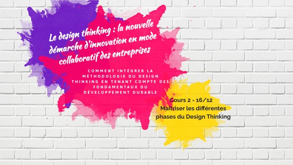 Design thinking - cours n°2 | Genially