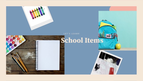 School things and colours UNICA