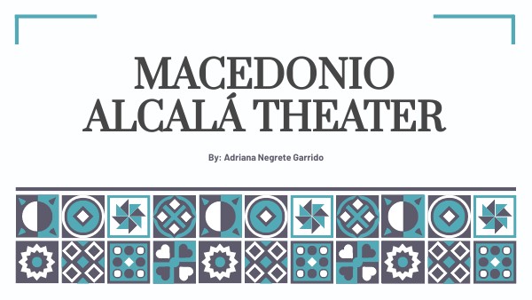 MACEDONIO ALCALÁ THEATER